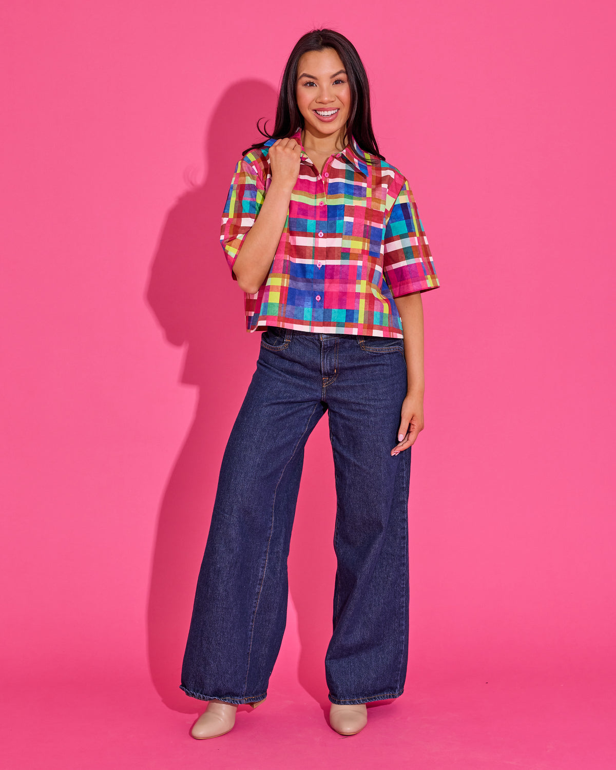 Remi Top- Circus Plaid — MeMe's & JD Griffin