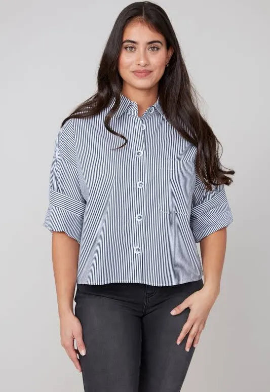 The New Daily Blouse - Indigo — MeMe's & JD Griffin