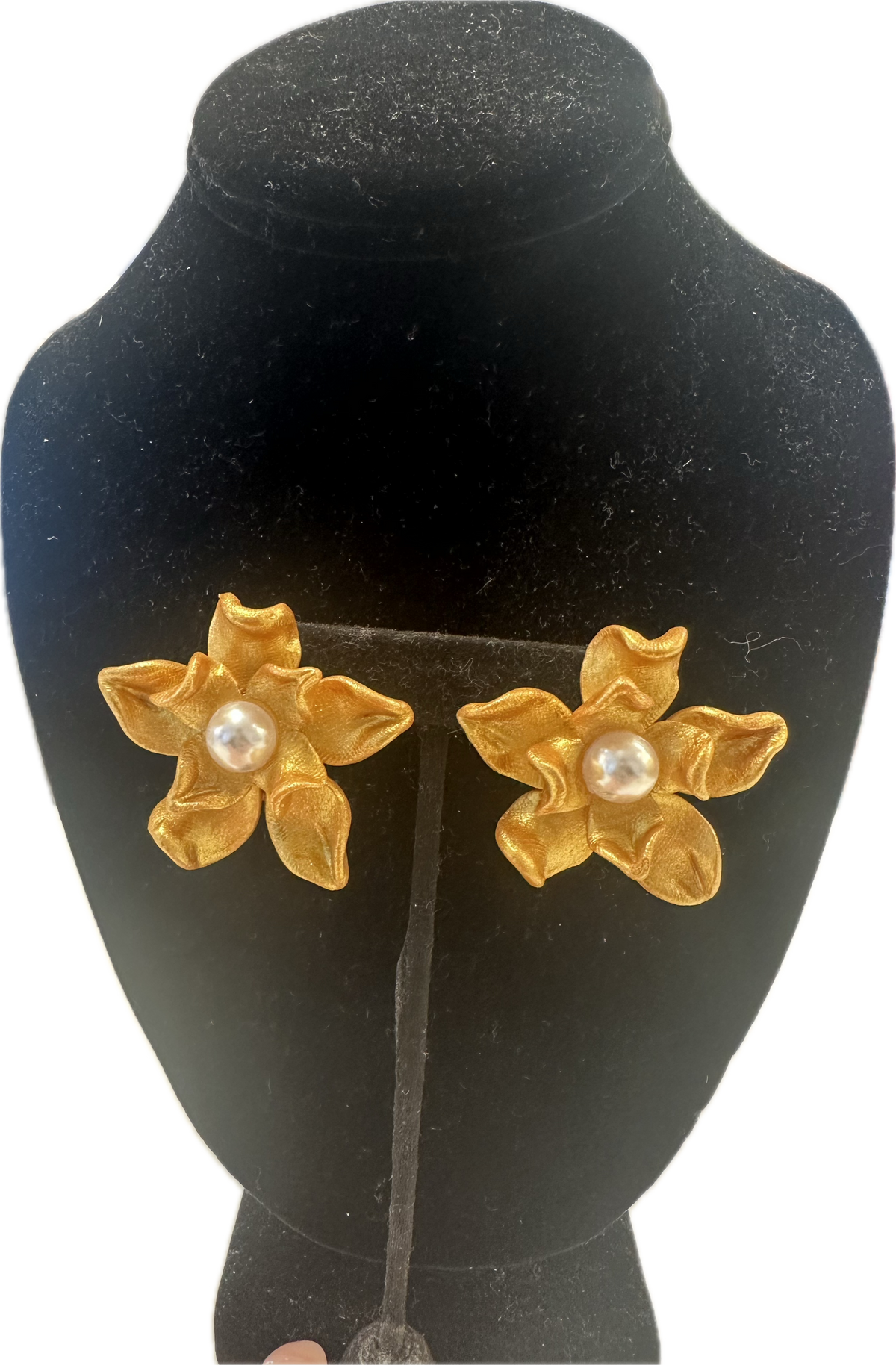 Camellia Pearl Studs — MeMe's & JD Griffin