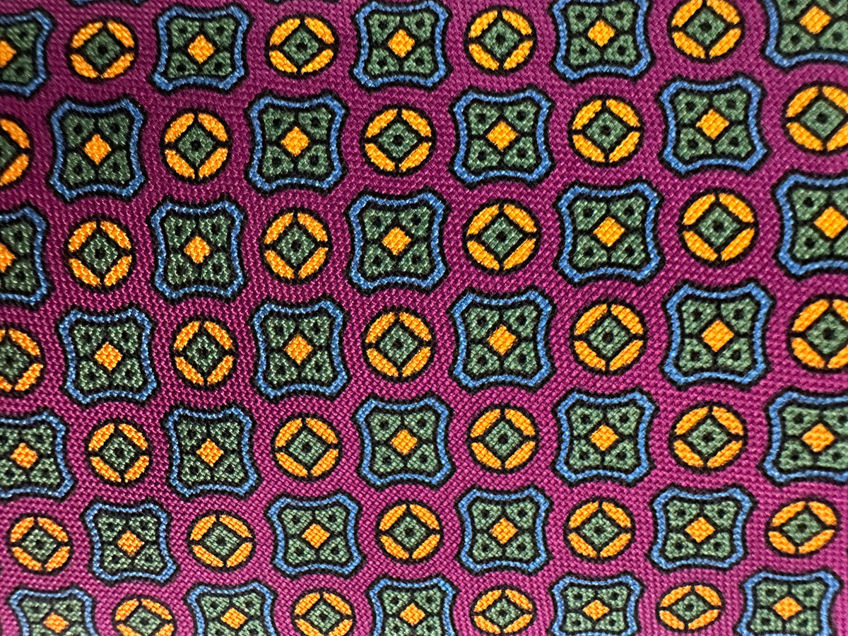 Begonia Geometric Tie — MeMe's & JD Griffin