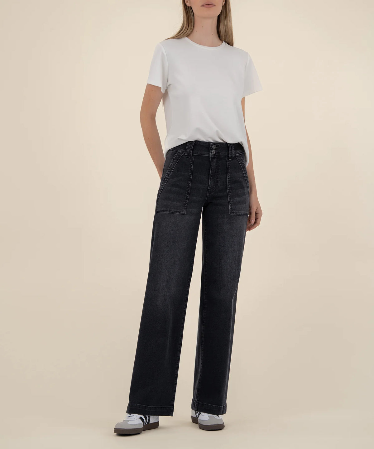 Jodi High Rise Straight Leg - Black — MeMe's & JD Griffin