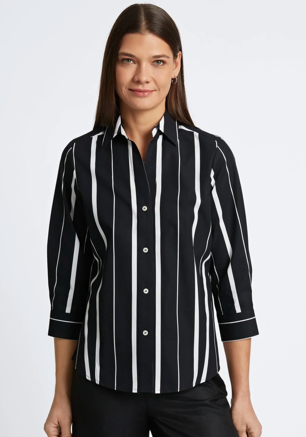 Paityn Blouse - White/Black — MeMe's & JD Griffin