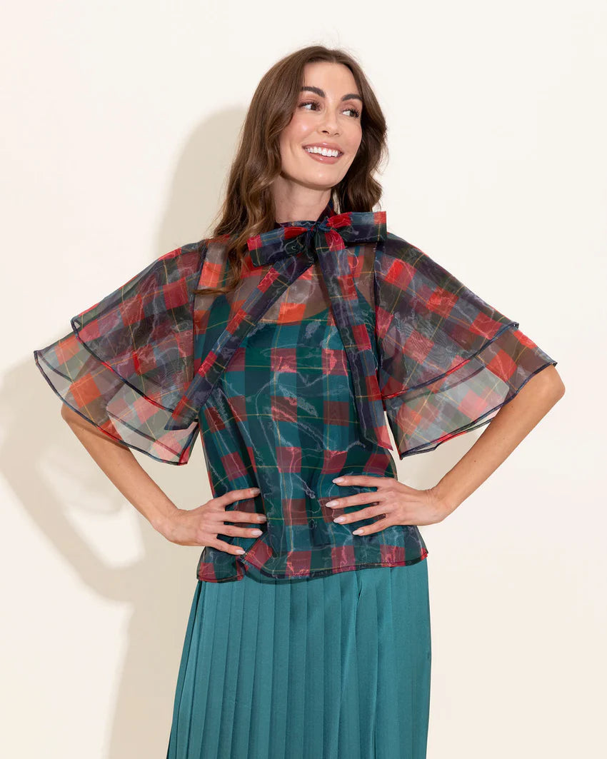 Heddy Top- Holiday Plaid — MeMe's & JD Griffin